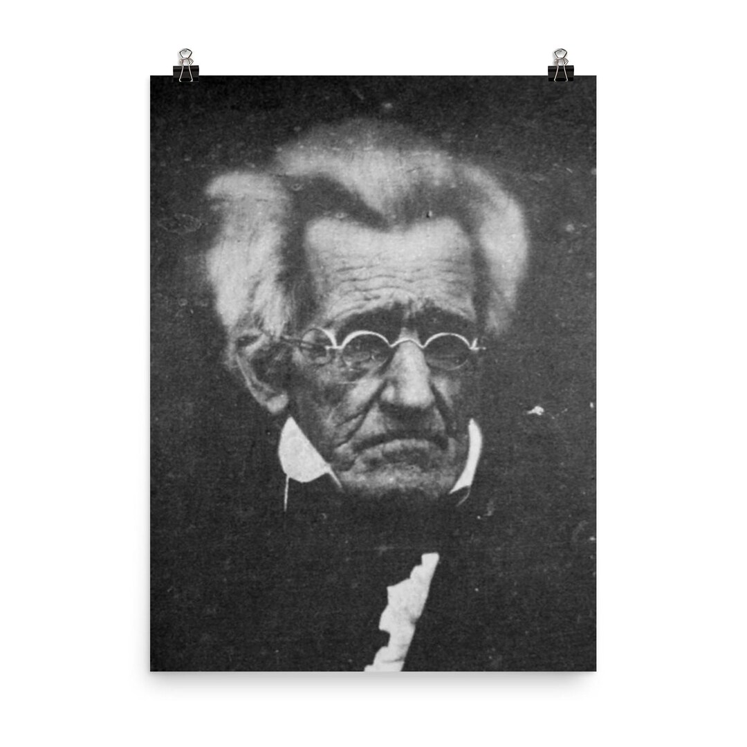 Andrew Jackson Historical Print 1844 - Vintage President Portrait Wall ...