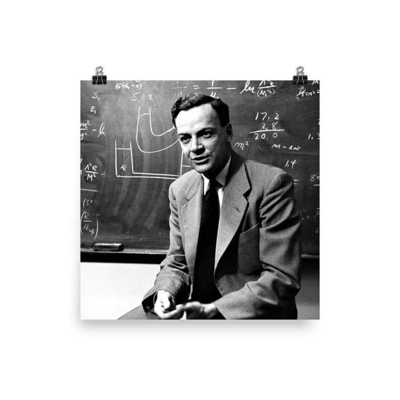 Richard Feynman Poster Print - Etsy
