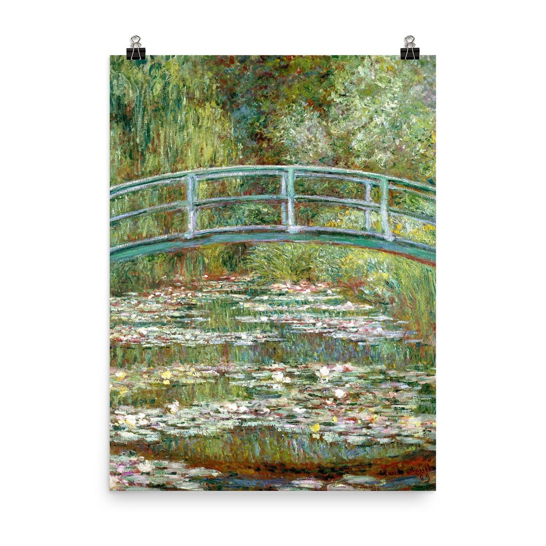 Claude Monet Bridge Over Water Lilies Poster Print - Stunning ...