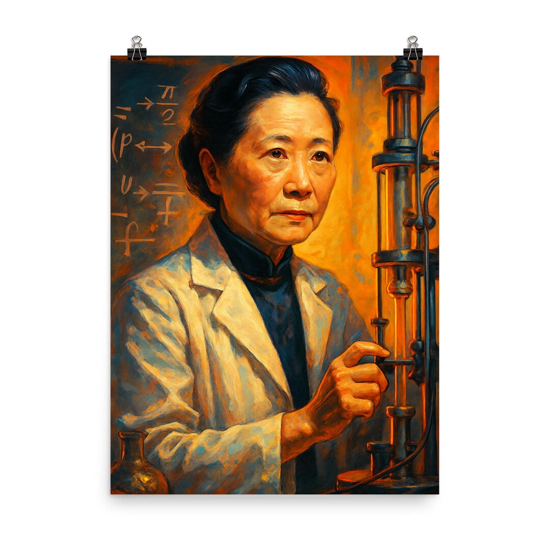 Chien Shiung Wu Physics Poster: Inspiring Science Wall Art - Etsy