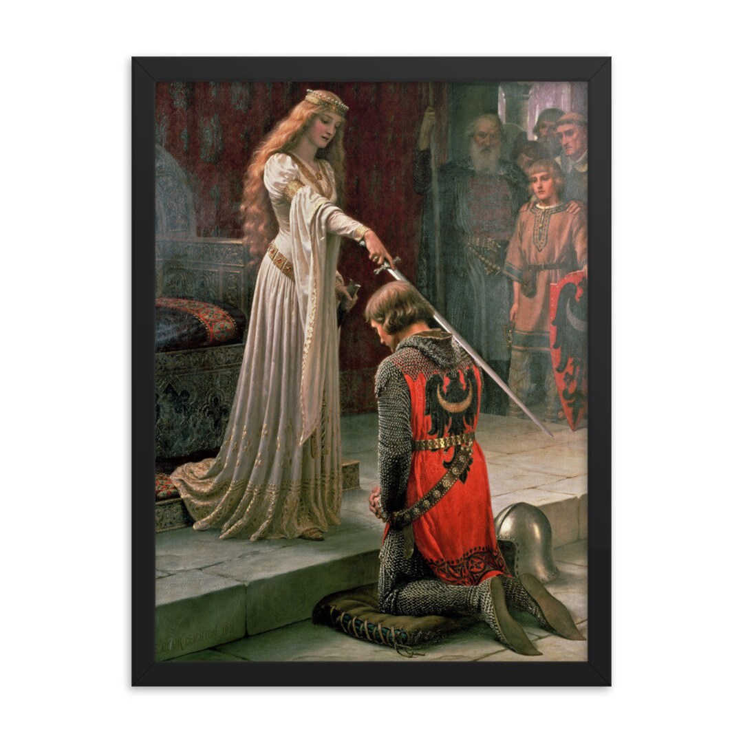 The Accolade by Edmund Blair Leighton Framed Print - Etsy