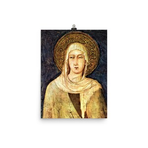 Clare of Assisi by Simone Martini Poster Print - Etsy