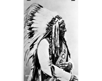 Sitting Bull Portrait 1881 Print Poster - Etsy