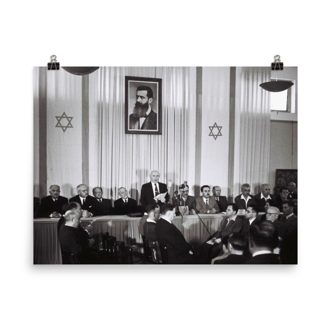 Declaration of State of Israel Poster Print - Etsy