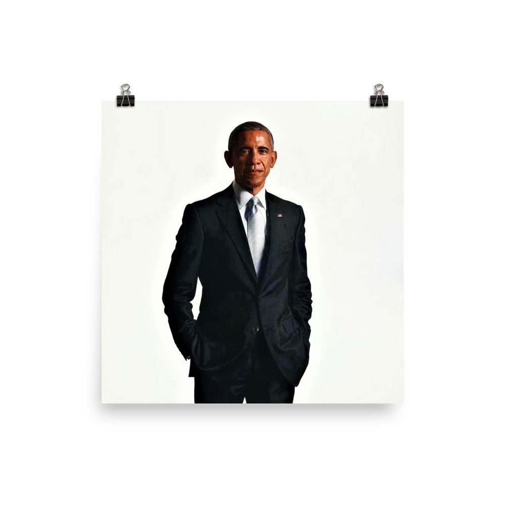 Barack Obama Official Portrait Poster Print - Etsy