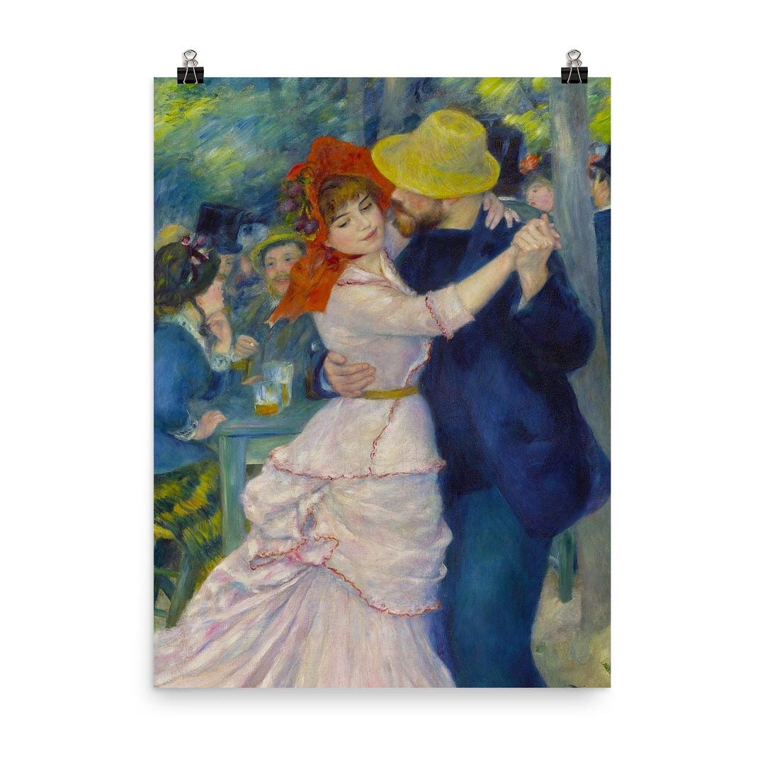Renoir Dance at Bougival Print: Impressionist Masterpiece Wall Art - Etsy