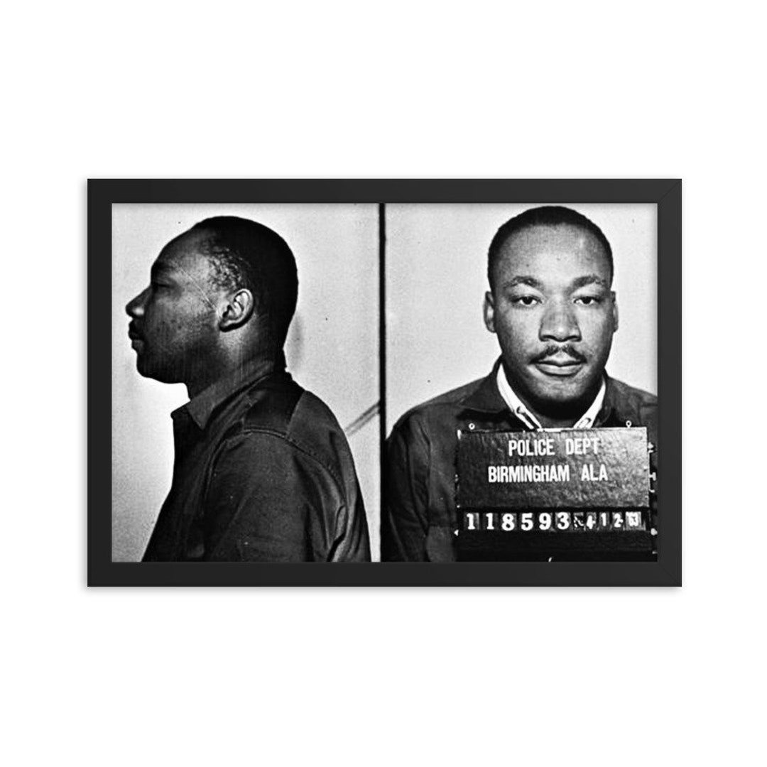 MLK Mugshot in Birmingham Framed Print - Etsy