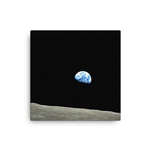 Earthrise Apollo 8 Canvas Print - Etsy