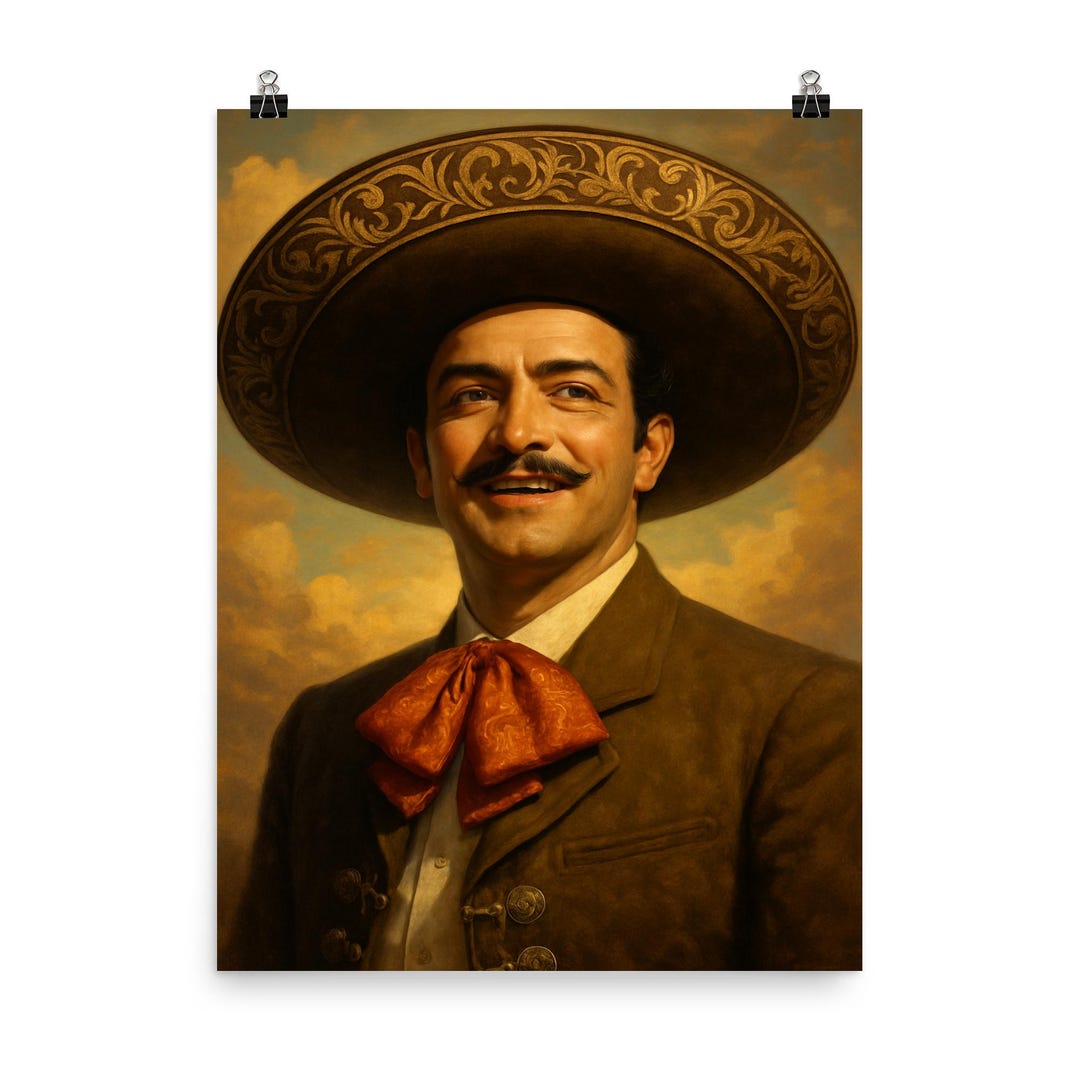 Vintage Jorge Negrete Wall Art Poster Print | Iconic Mexican Cinema ...