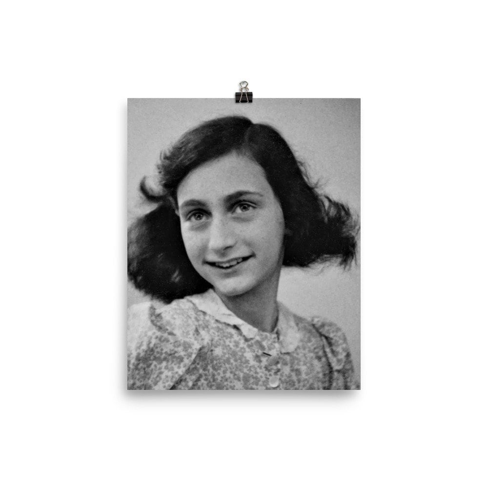 Anne Frank Poster Print - Etsy