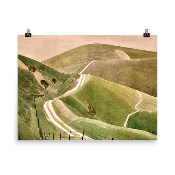 Chalk Paths by Eric Ravilious Poster Print - Etsy