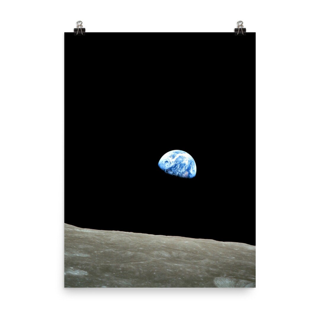 Earthrise Apollo 8 Poster Print - Etsy