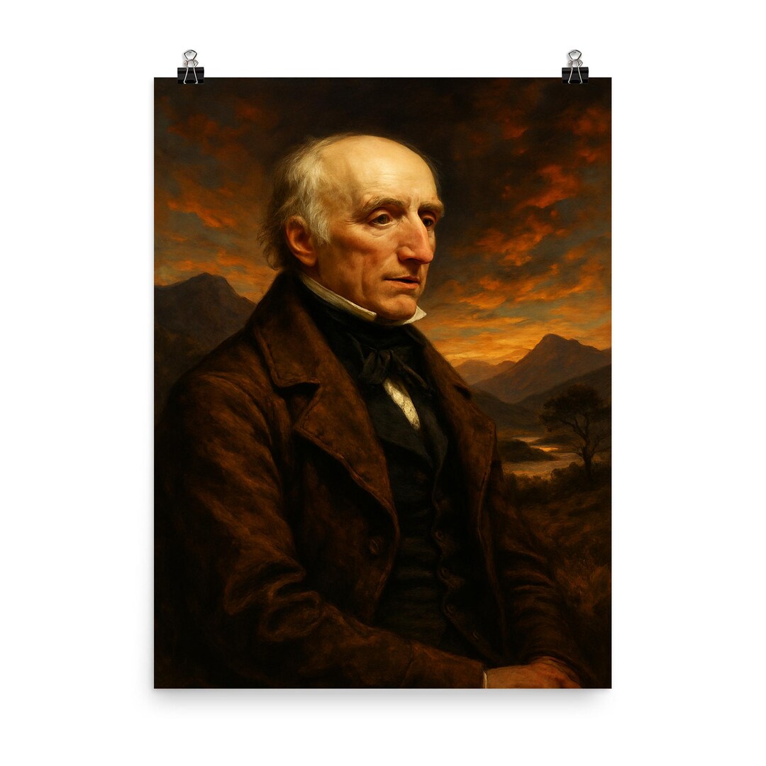 William Wordsworth Wall Art Poster Print | Vintage Poet Decor ...