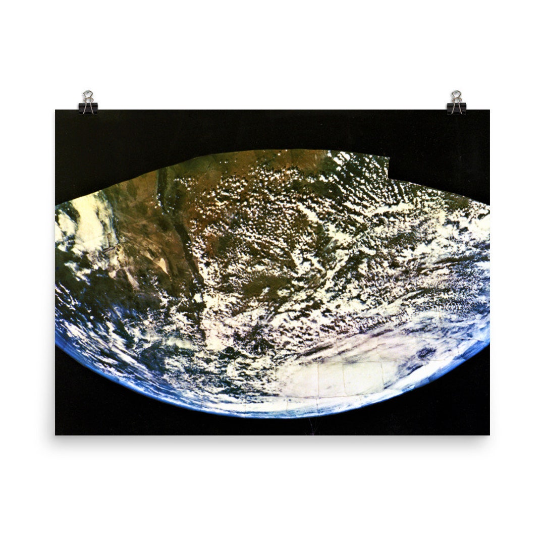 First Color Photograph of Earth From Space Poster Print - Etsy