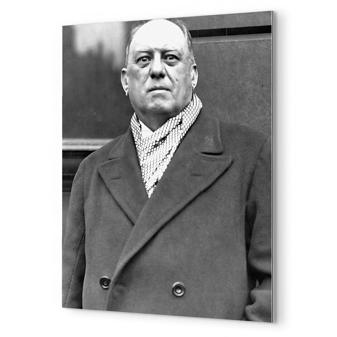 Aleister Crowley Metal Print | Occult Portrait Wall Art, Thelema Gothic ...