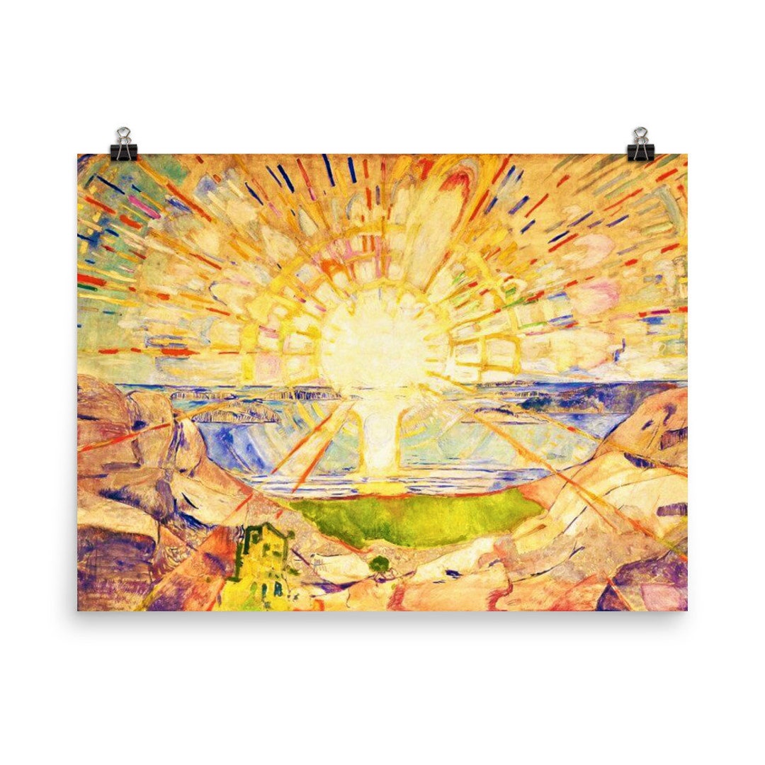The Sun by Edvard Munch Poster Print - Etsy