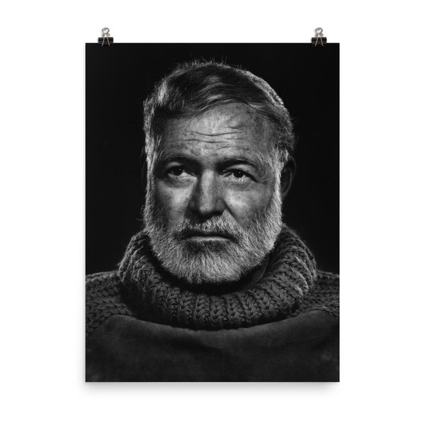 Hemingway Poster - Etsy