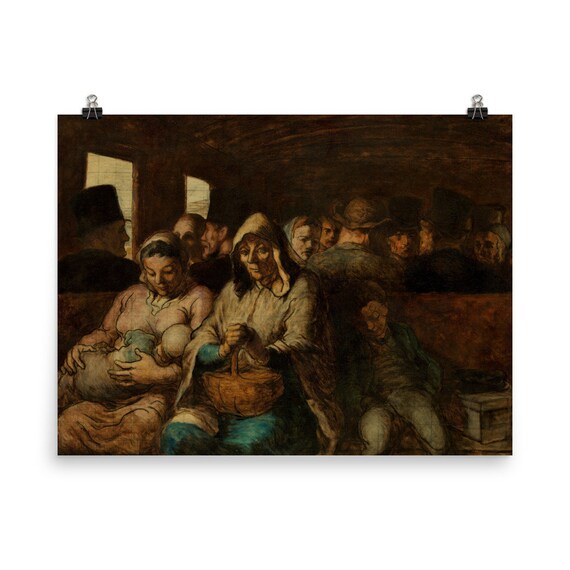 Honore Daumier Third Class Carriage