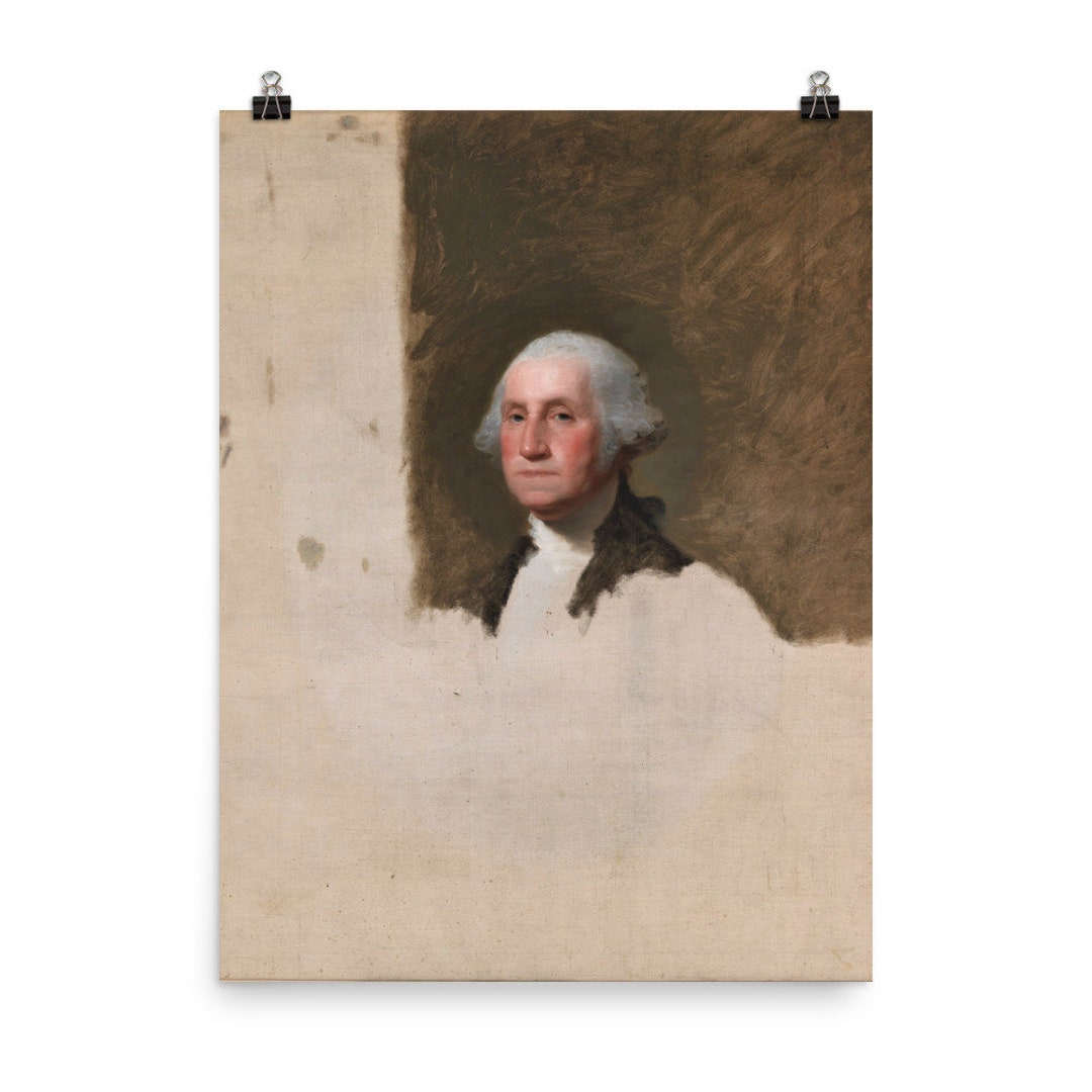 George Washington Unfinished Portrait (the Athenaeum Portrait) by ...