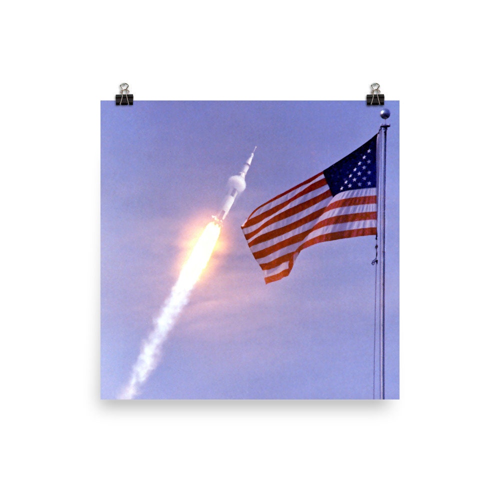 Apollo 11 Launch Poster Print - Etsy