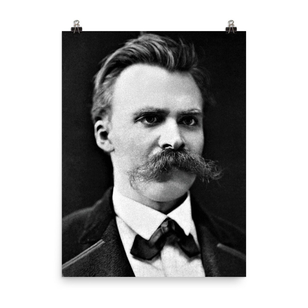 Friedrich Nietzsche Portrait Poster Print - Etsy