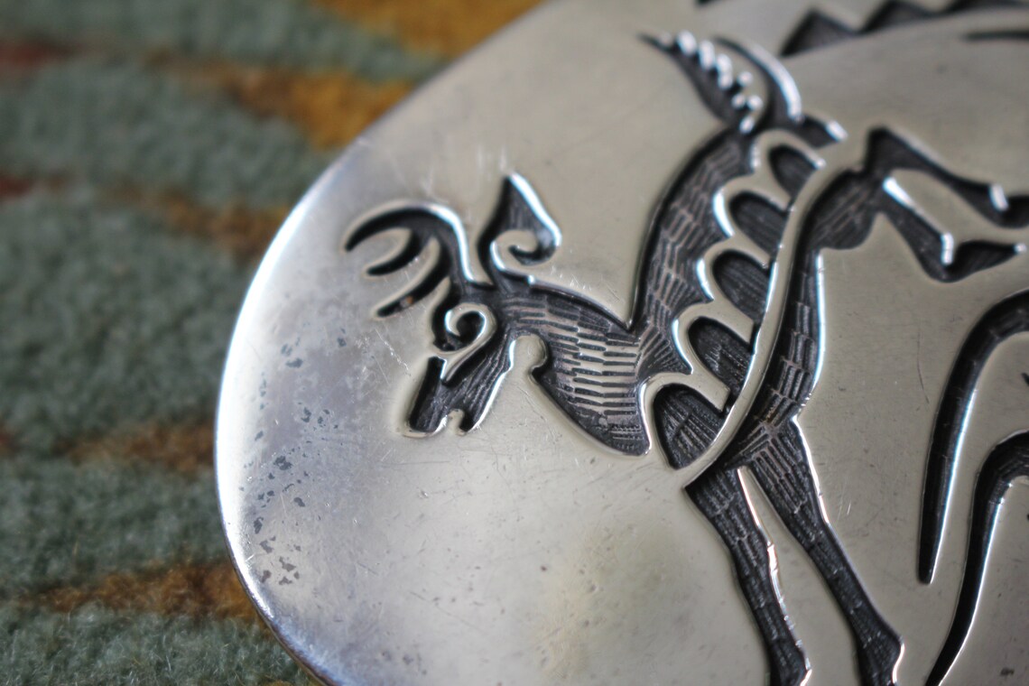 Old Pawn Native American Overlay Sterling Silver .925 - Etsy