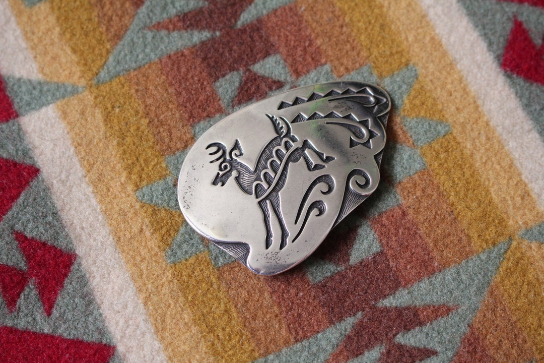 Old Pawn Native American Overlay Sterling Silver .925 - Etsy