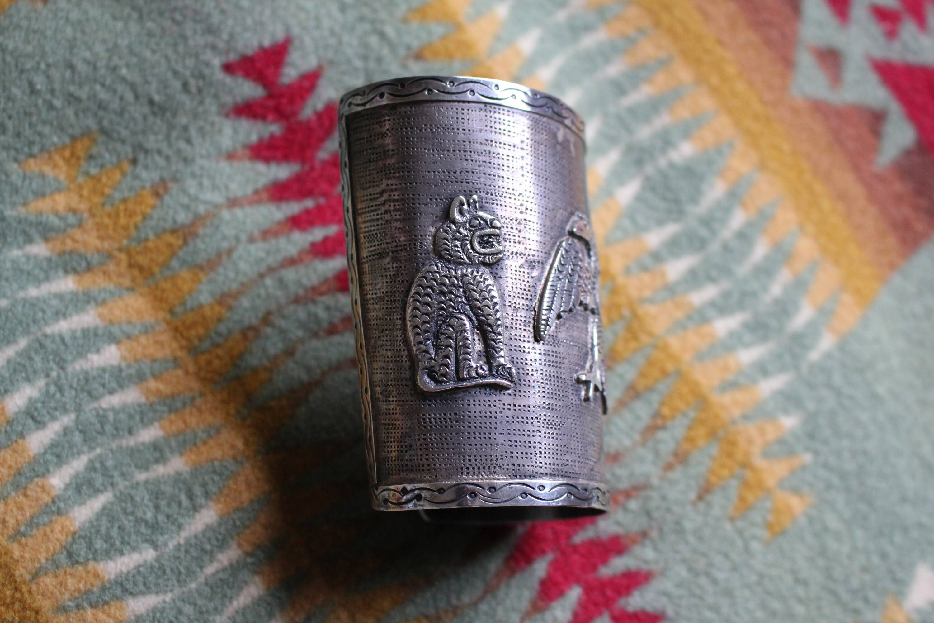 Peruvian Warrior Bracelet, Sterling Silver, 925, Inca, Double-headed ...