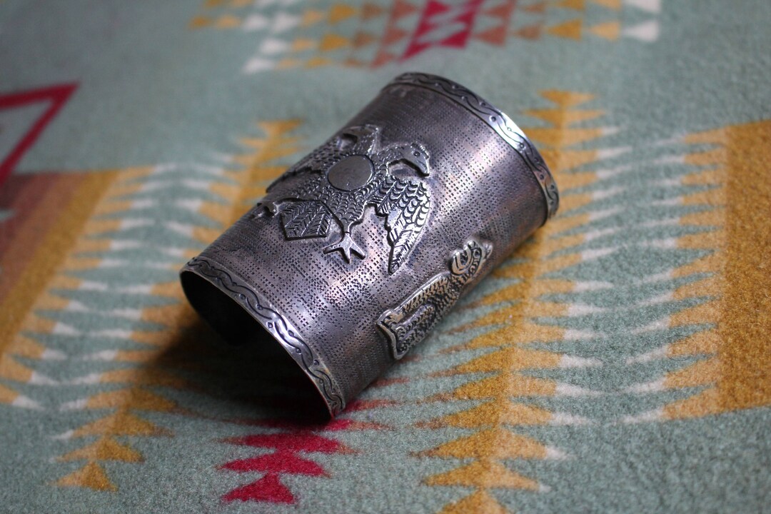 Peruvian Warrior Bracelet, Sterling Silver, 925, Inca, Double-headed ...