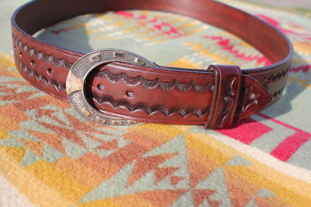 Sterling Silver Stylized Horseshoe Buckle | Signed | Western, Southwest ...