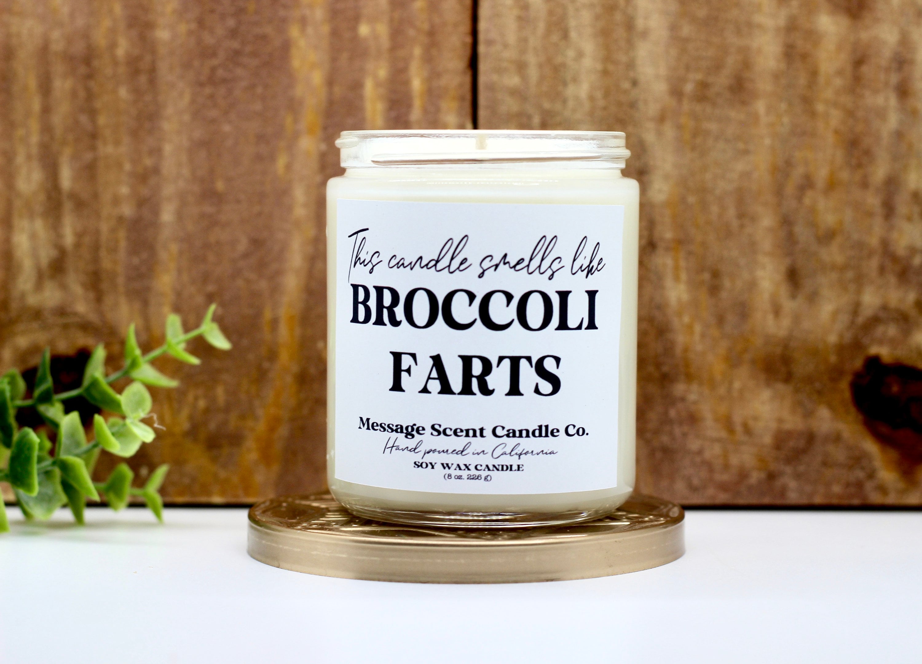 Smells Like Broccoli Farts Candle, Funny Gag Gift for a Friend, Funny ...