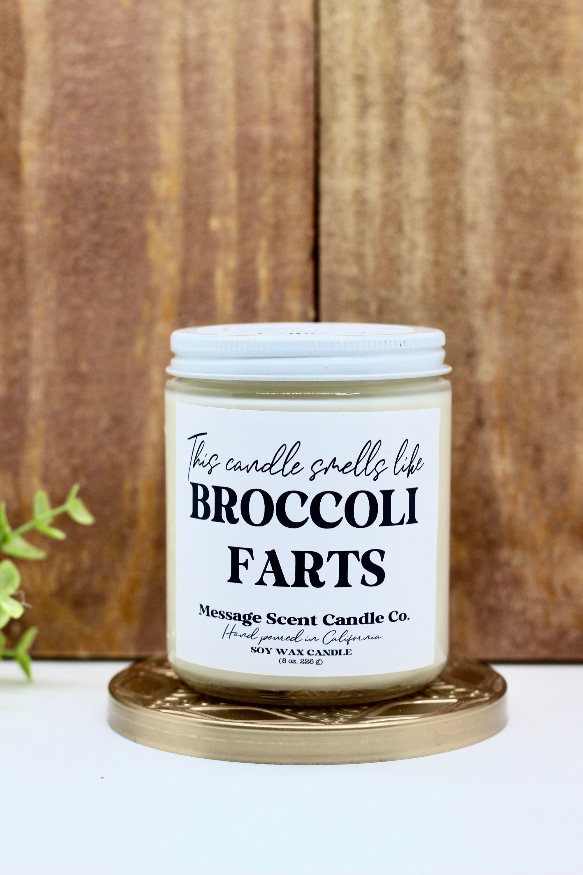 Smells Like Broccoli Farts Candle, Funny Gag Gift for a Friend, Funny ...