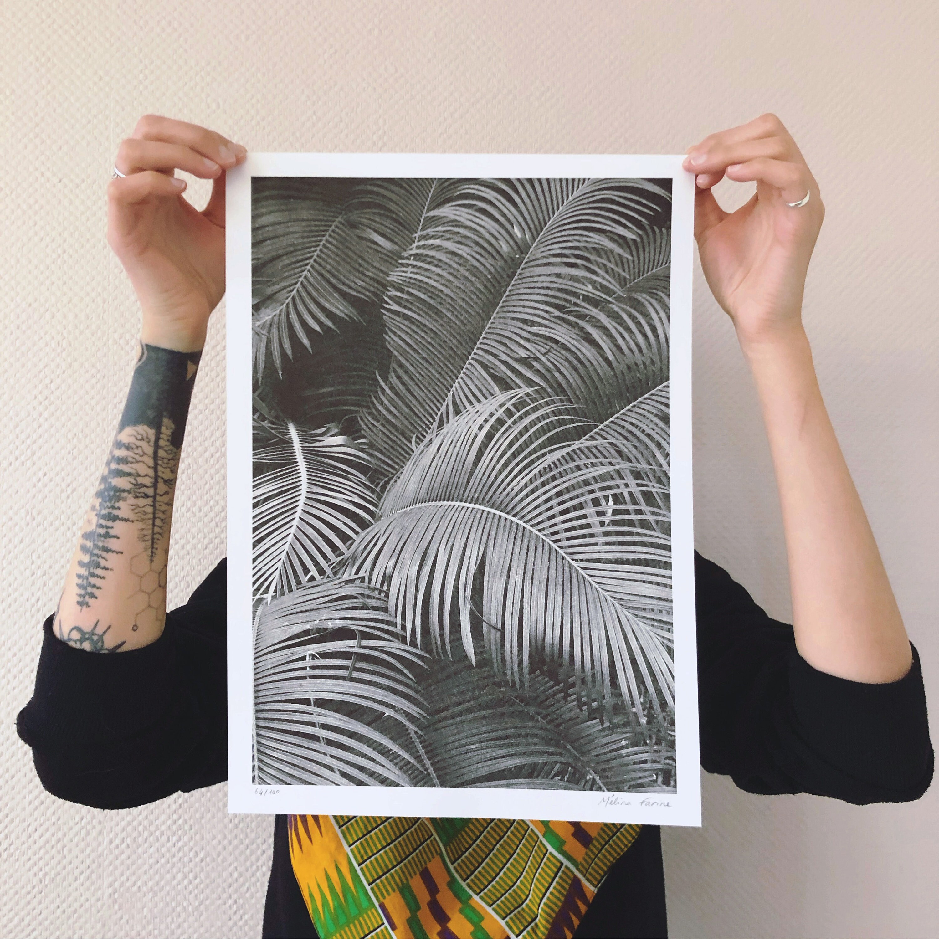 Palm Risography / Poster A3 / Signed and Numbered - Etsy