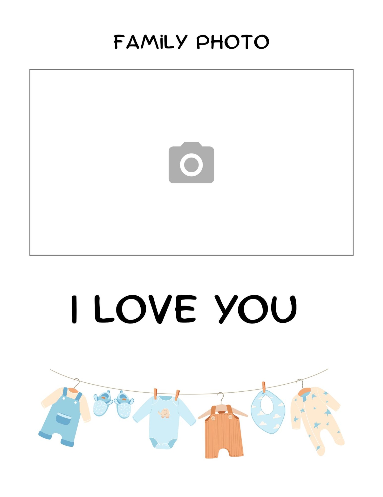 Baby Boy Memory Book Template, Editable Canva Baby Journal, Blue Baby ...