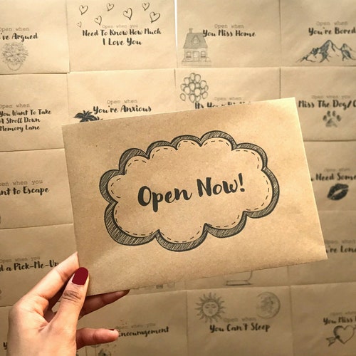 Open When Envelopes Personalised Gift College Gift Long - Etsy
