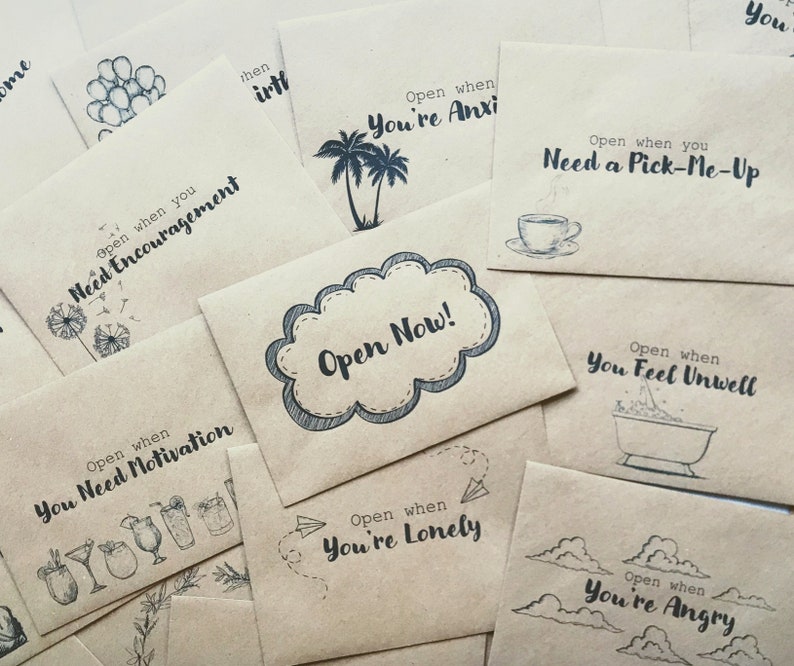 Open When Envelopes Personalised Gift Mothers Day Gift Long - Etsy