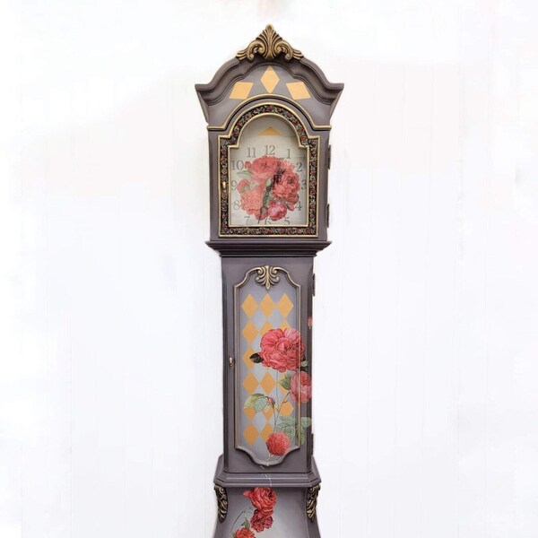 Hand Painted Clock - Etsy