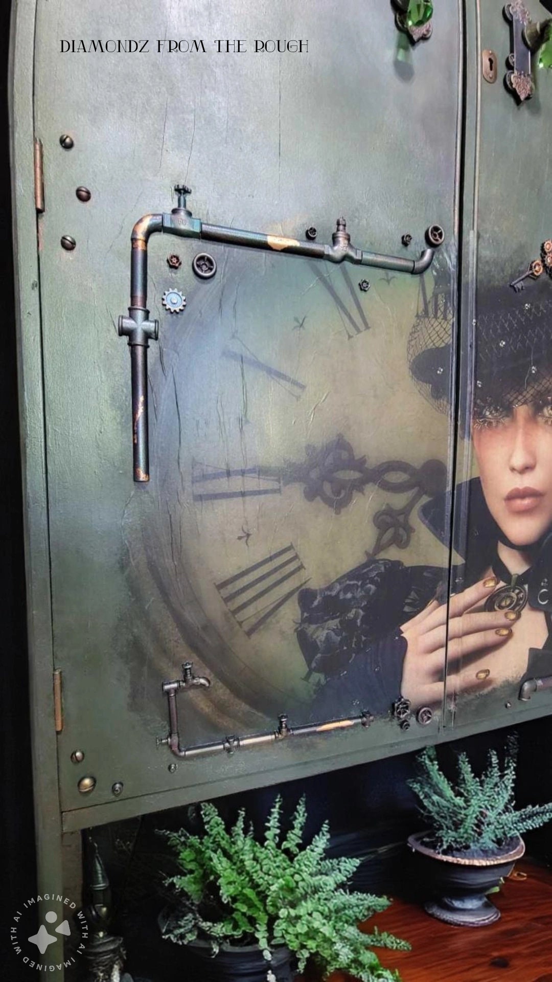 Steampunk Vintage Clothing Armoire. Steampunk Furniture. Antique ...