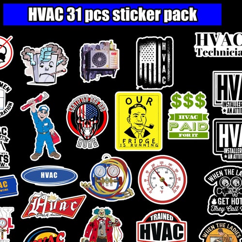 HVAC TECH Hard Hat Stickers 45 Hardhat Sticker and Decals - Etsy Canada