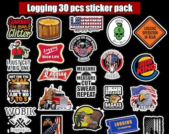 Logging Stickers - Etsy