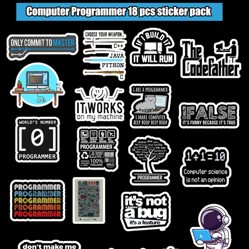 Programmer Stickers - Etsy