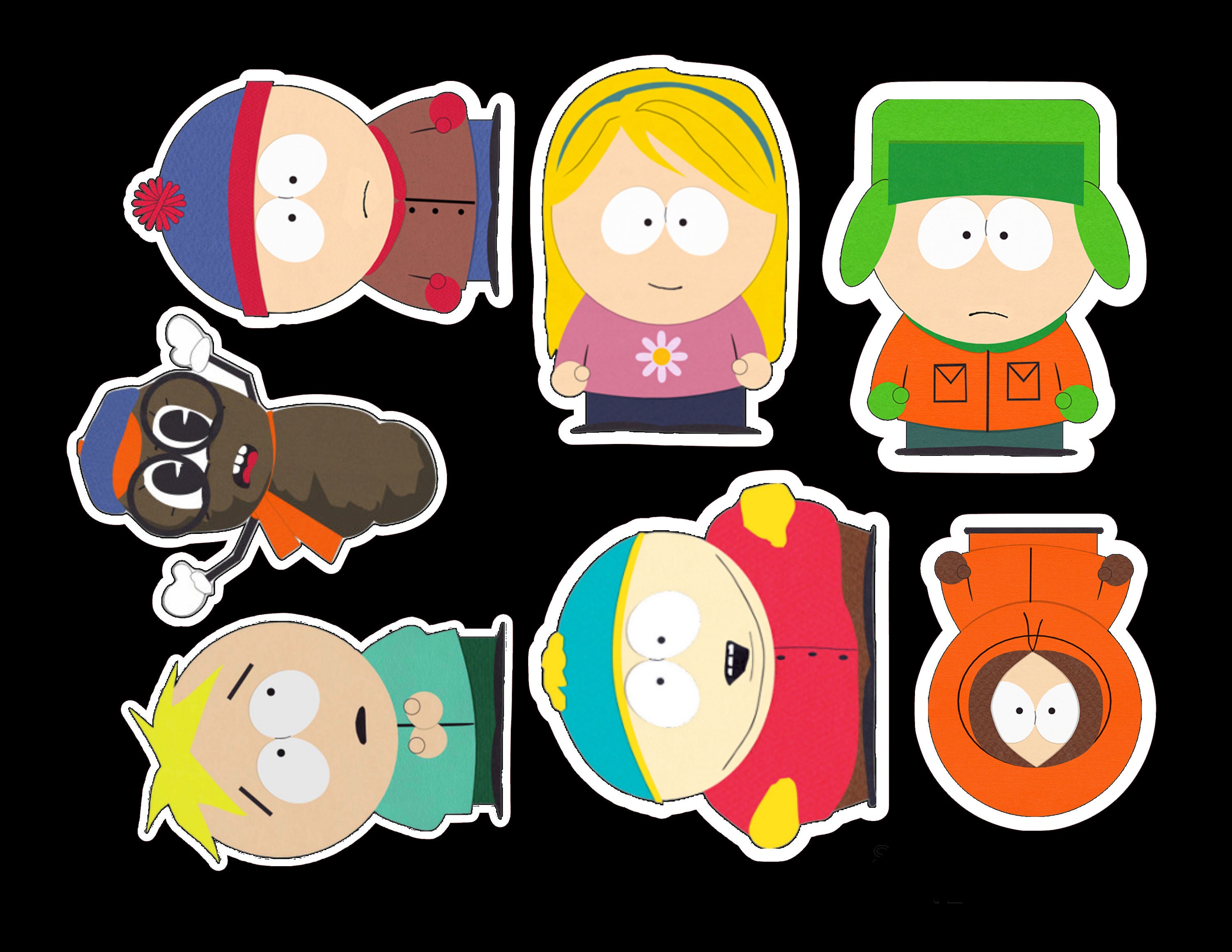 South Park sticker pack laminated vinyl waterproof stickers | Etsy