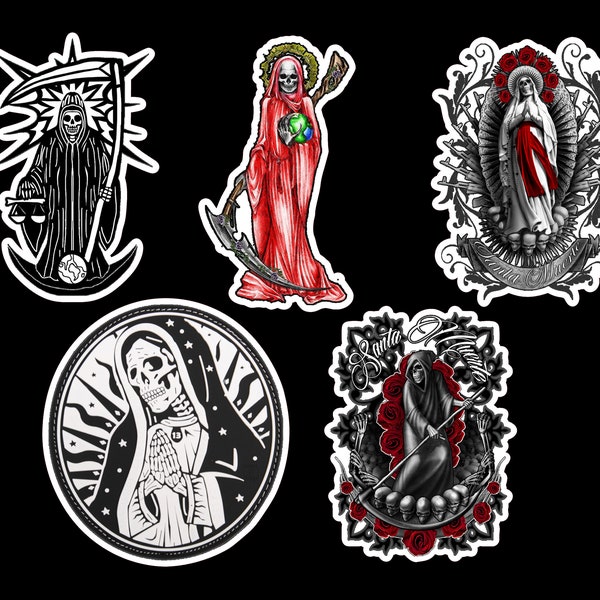 Santa Muerte Sticker - Etsy