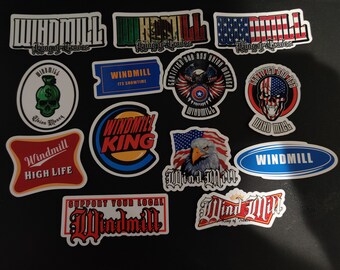 Windmill Sticker | Etsy