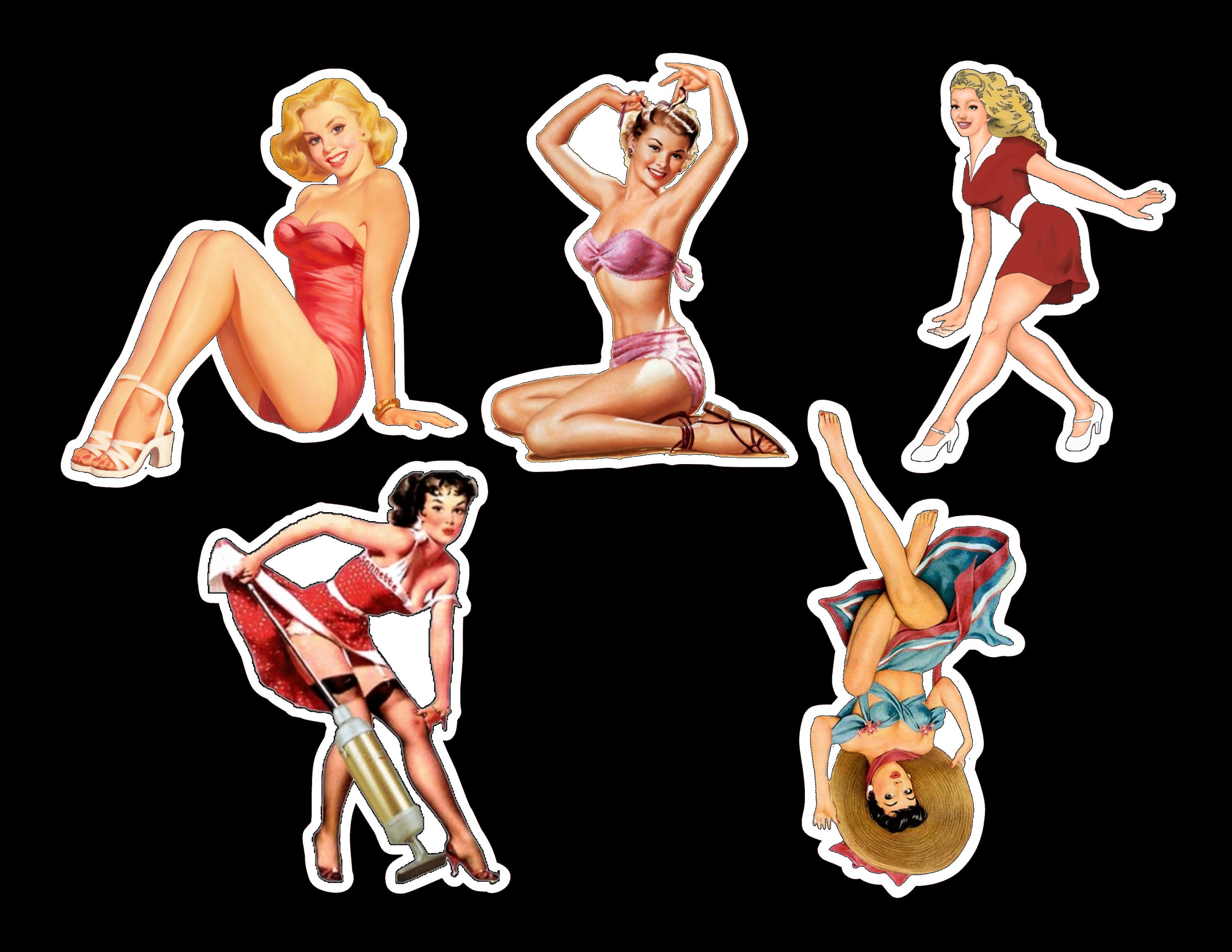 Pinupgirls Decals Guluget