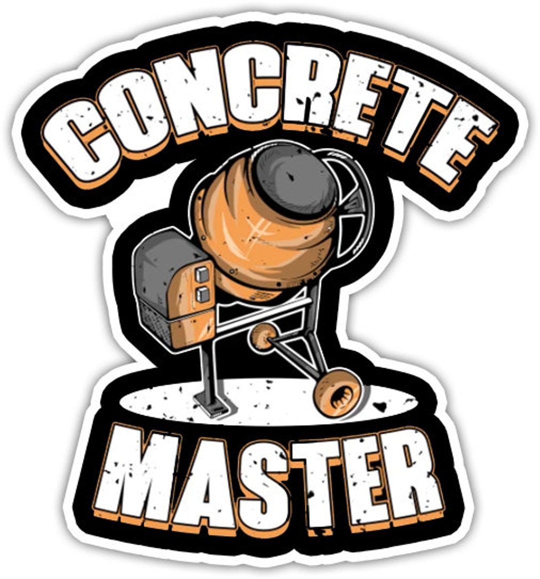 Concrete Master Sticker 3.5 Inch Toolbox Decal Waterproof Vinyl - Etsy