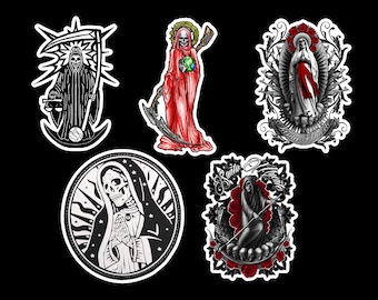 Santa Muerte Sticker | Etsy