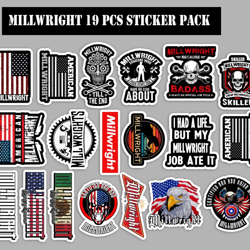 Millwright Stickers - Etsy