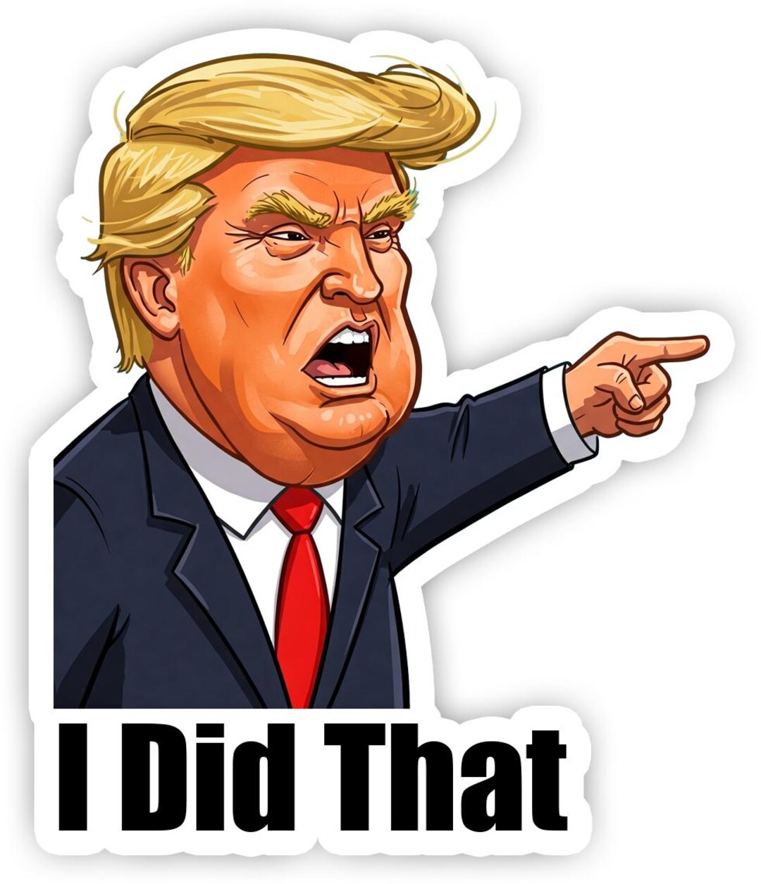 Donald Trump I Did That Gas Pump Vinyl Sticker Waterproof 2.5" Ships ...