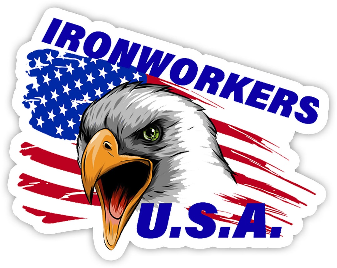 Ironworker Eagle USA Sticker 3.5 Inch Toolbox Decal Waterproof Vinyl - Etsy